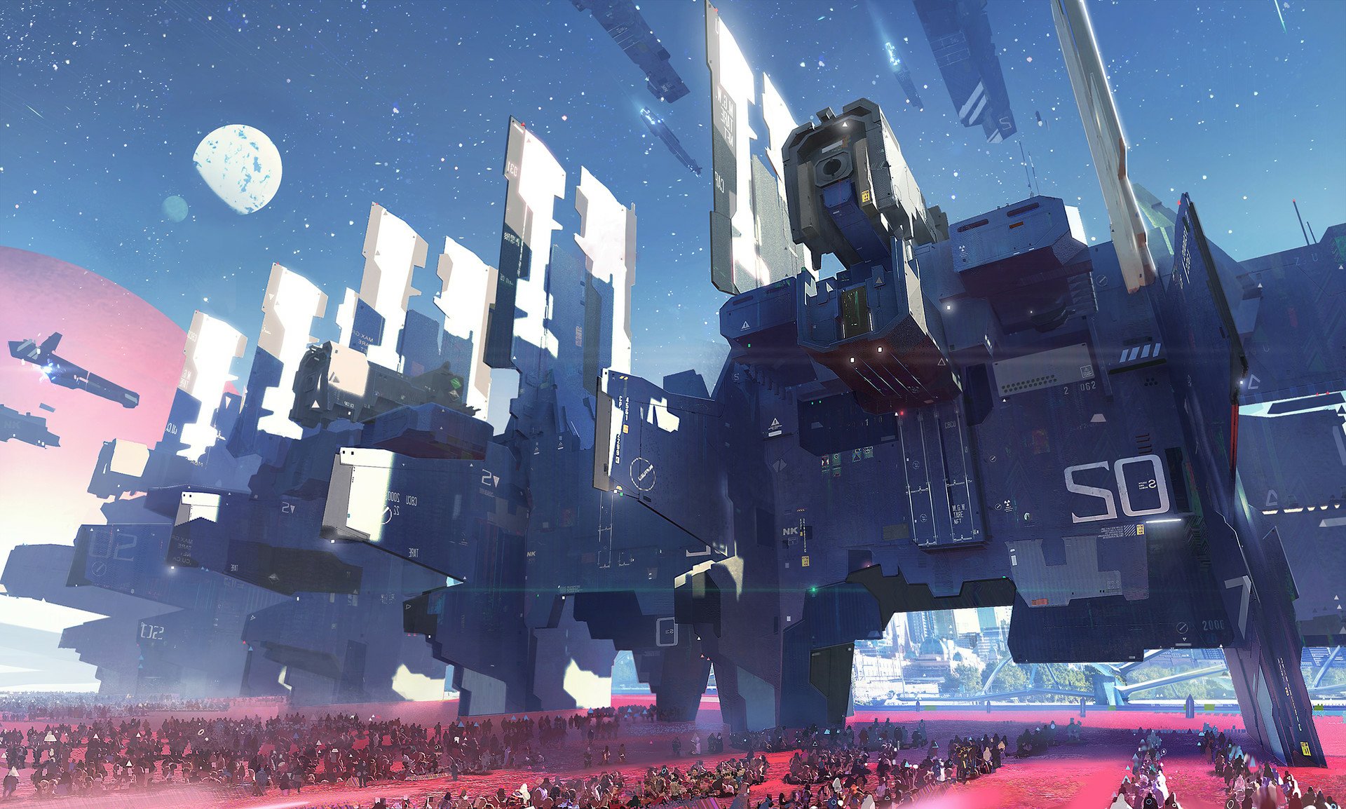 Download Sci Fi Building HD Wallpaper by Red Hong | 1920x1154 ...