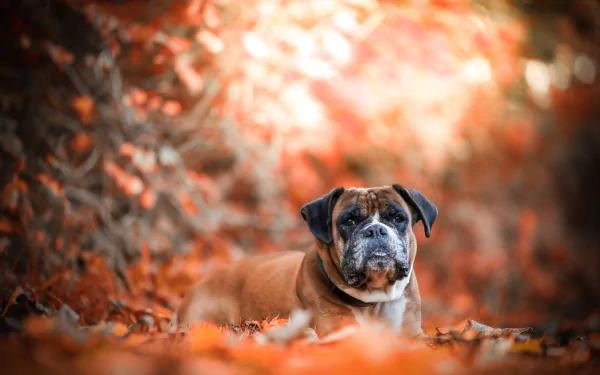 Majestic Boxer Dog HD Wallpaper – Stunning Animal Portrait
