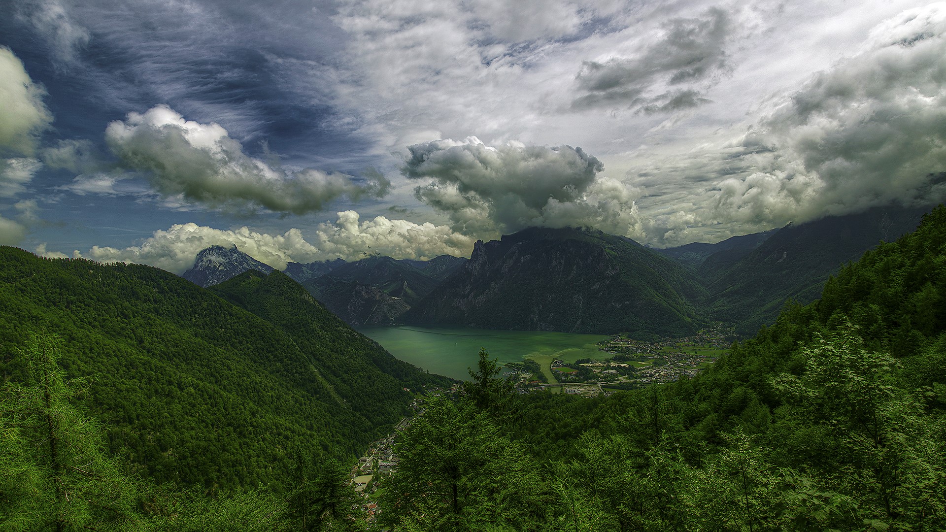 Download Greenery Austria Cloud Forest Lake Mountain Alps Nature ...