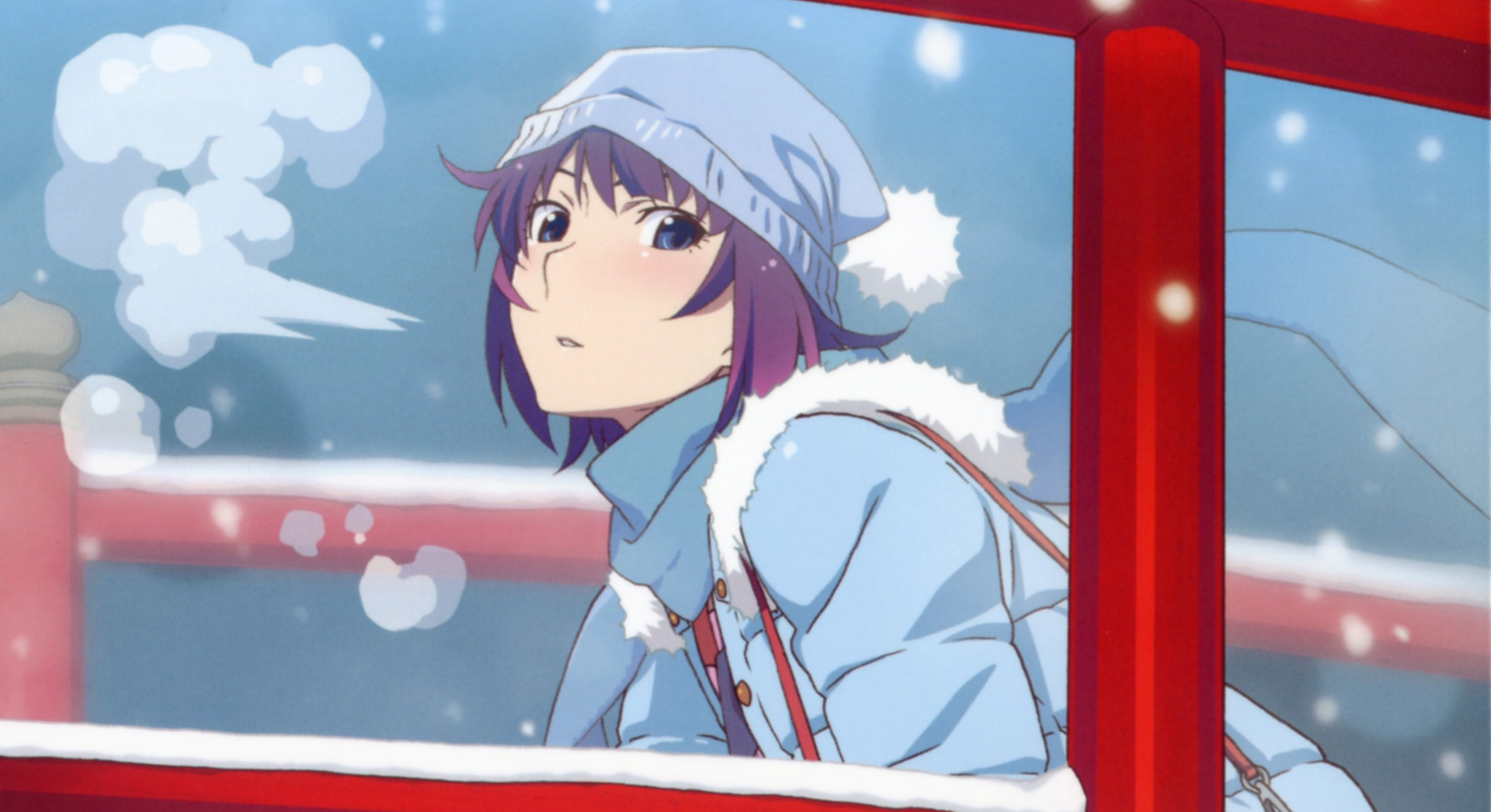 Hitagi Senjōgahara Winter - Monogatari Series HD Wallpaper
