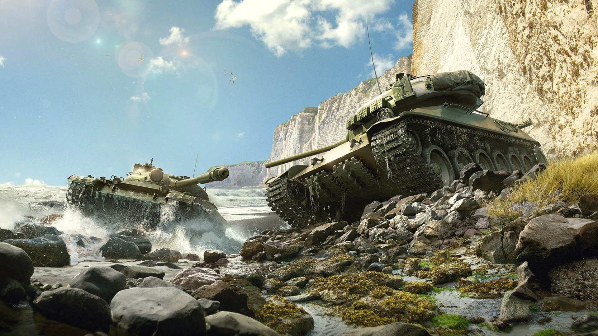 Epic HD Tanks Battle – World of Tanks Video Game Wallpaper