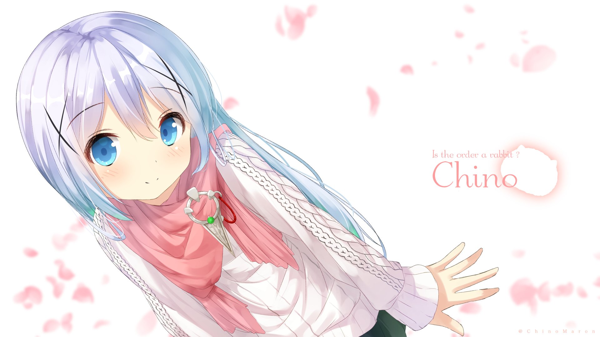 Chino Kafū in Bloom – 4K Ultra HD Is the Order a Rabbit Wallpaper by チノマロン