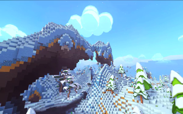 Blocky Landscape Wallpapers