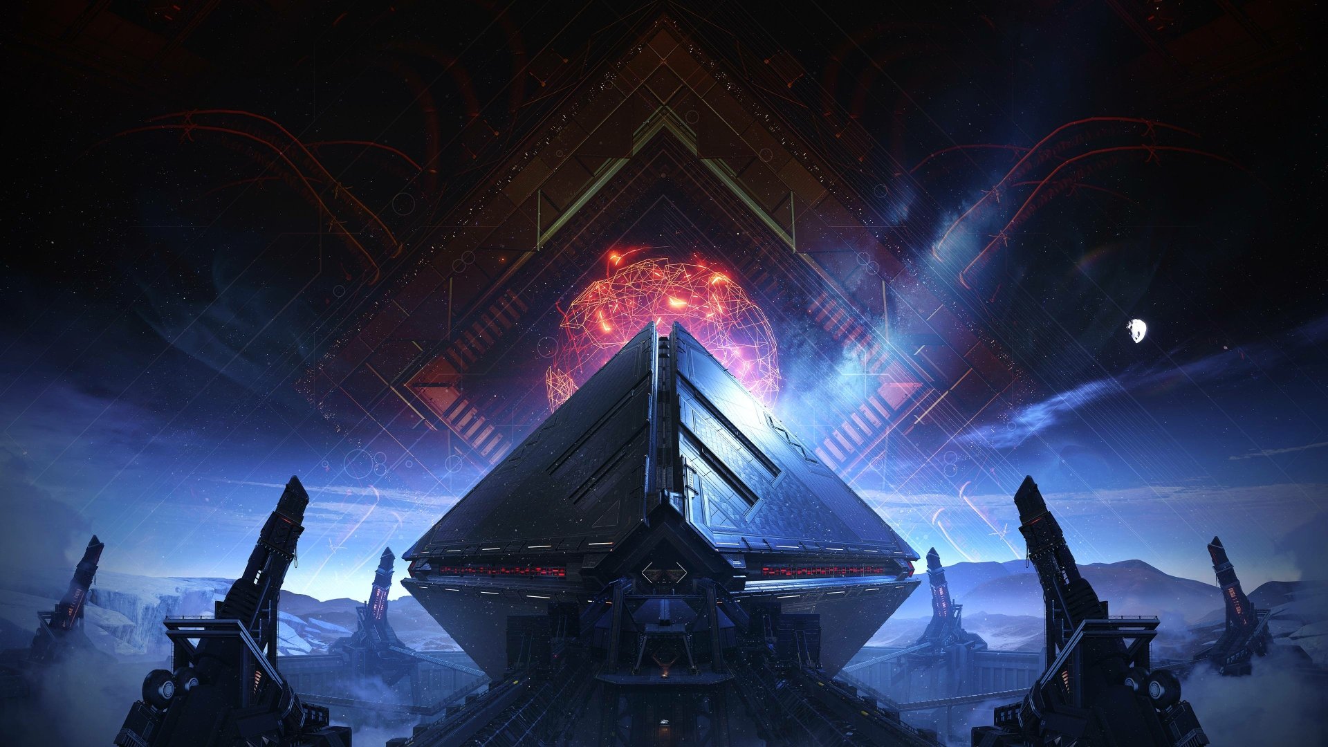 Destiny 2 4K Ultra HD Wallpaper: Cosmic Pyramid