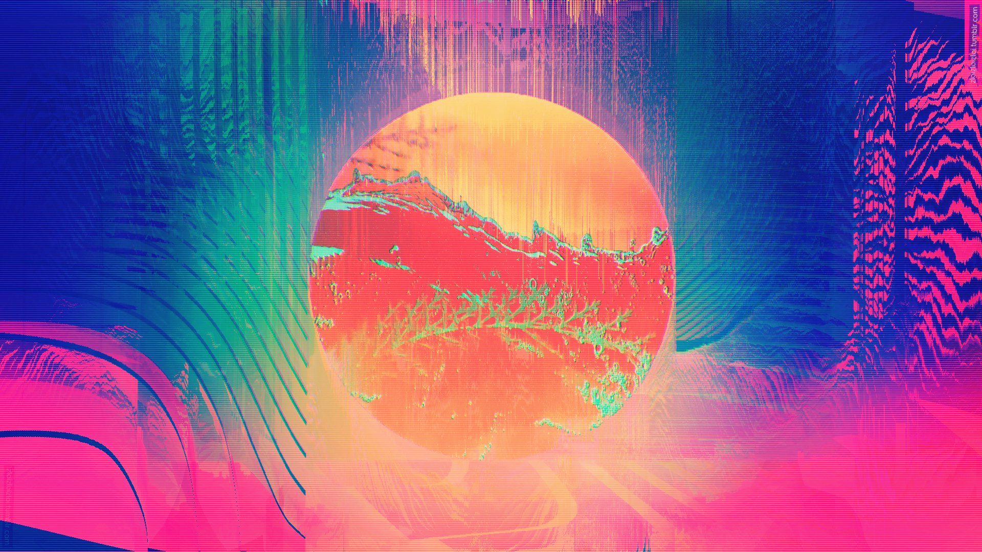 Stellar Glitch - Aesthetic HD Wallpaper by ZL0