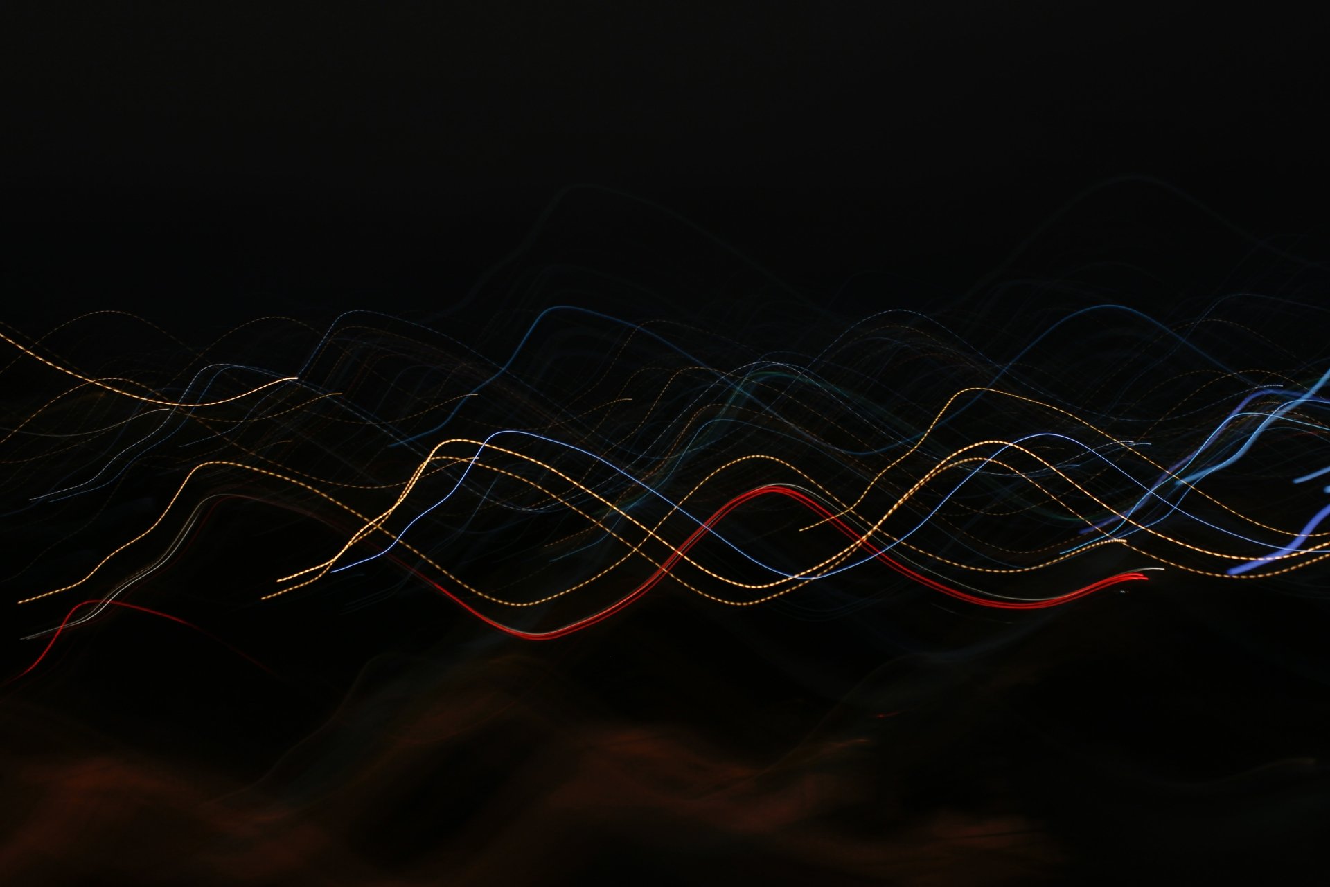 5K Ultra HD — Minimalist Light Waves | 5184x3456 | Wallpaper Abyss