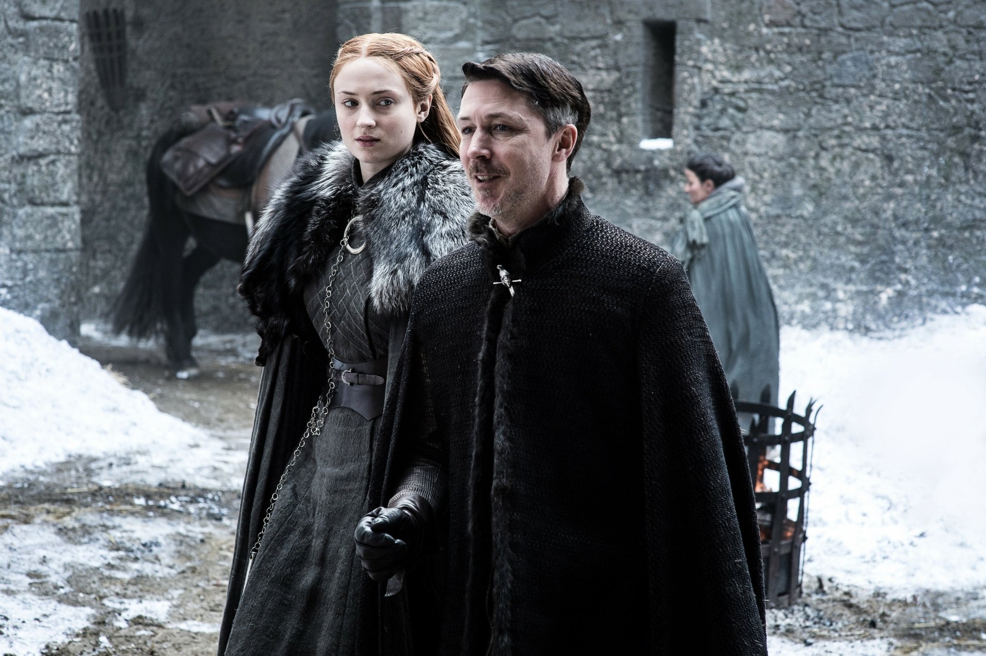 Download Aidan Gillen Sophie Turner Petyr Baelish Sansa Stark TV Show Game Of Thrones 4k Ultra ...
