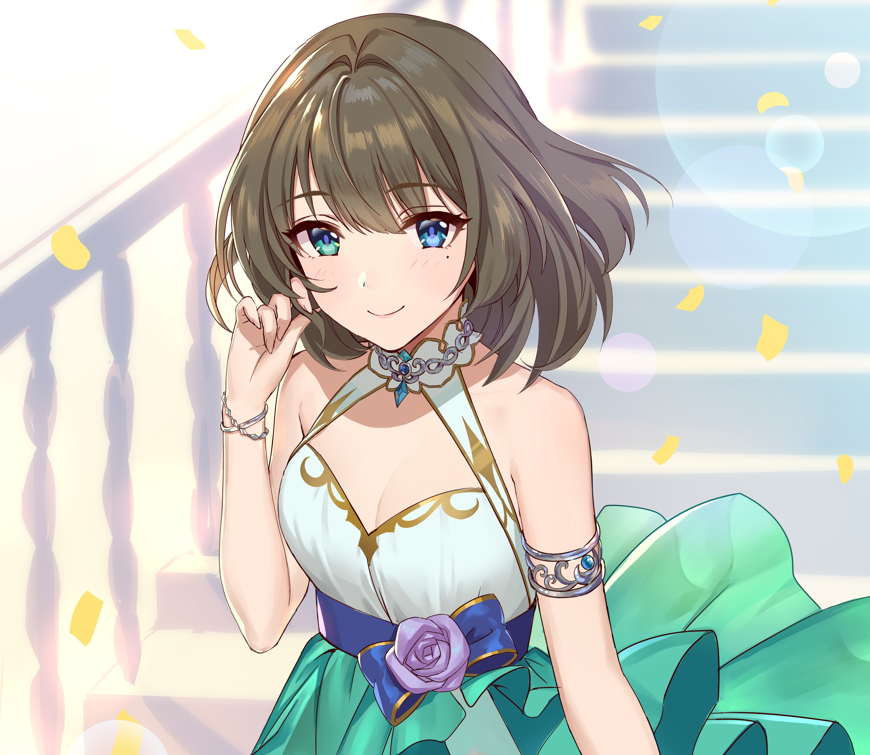 Download Blue Eyes Green Eyes Heterochromia Belt Dress Blush Kaede ...