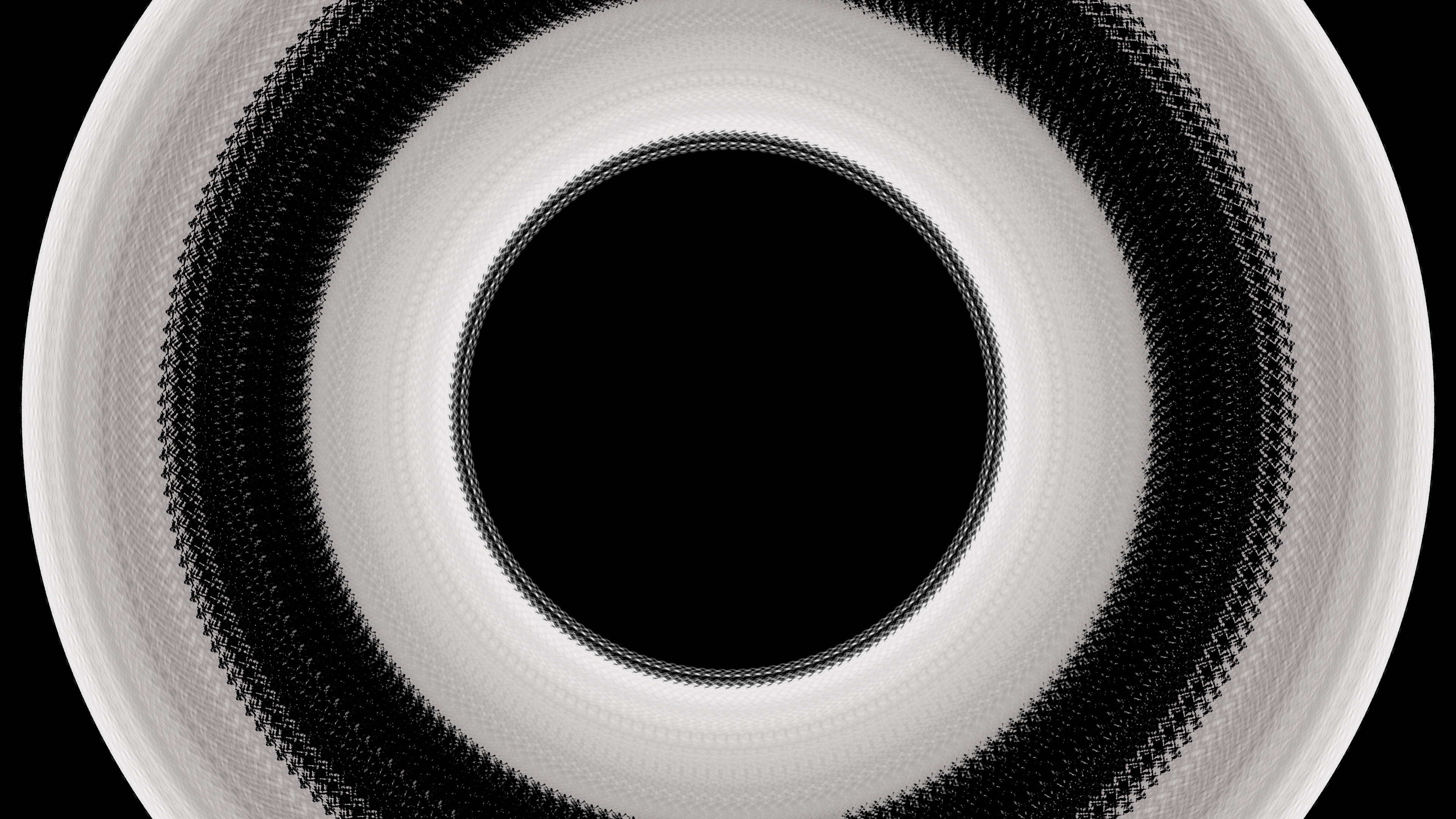 Download Black & White Monochrome Abstract Circle 4k Ultra HD Wallpaper ...