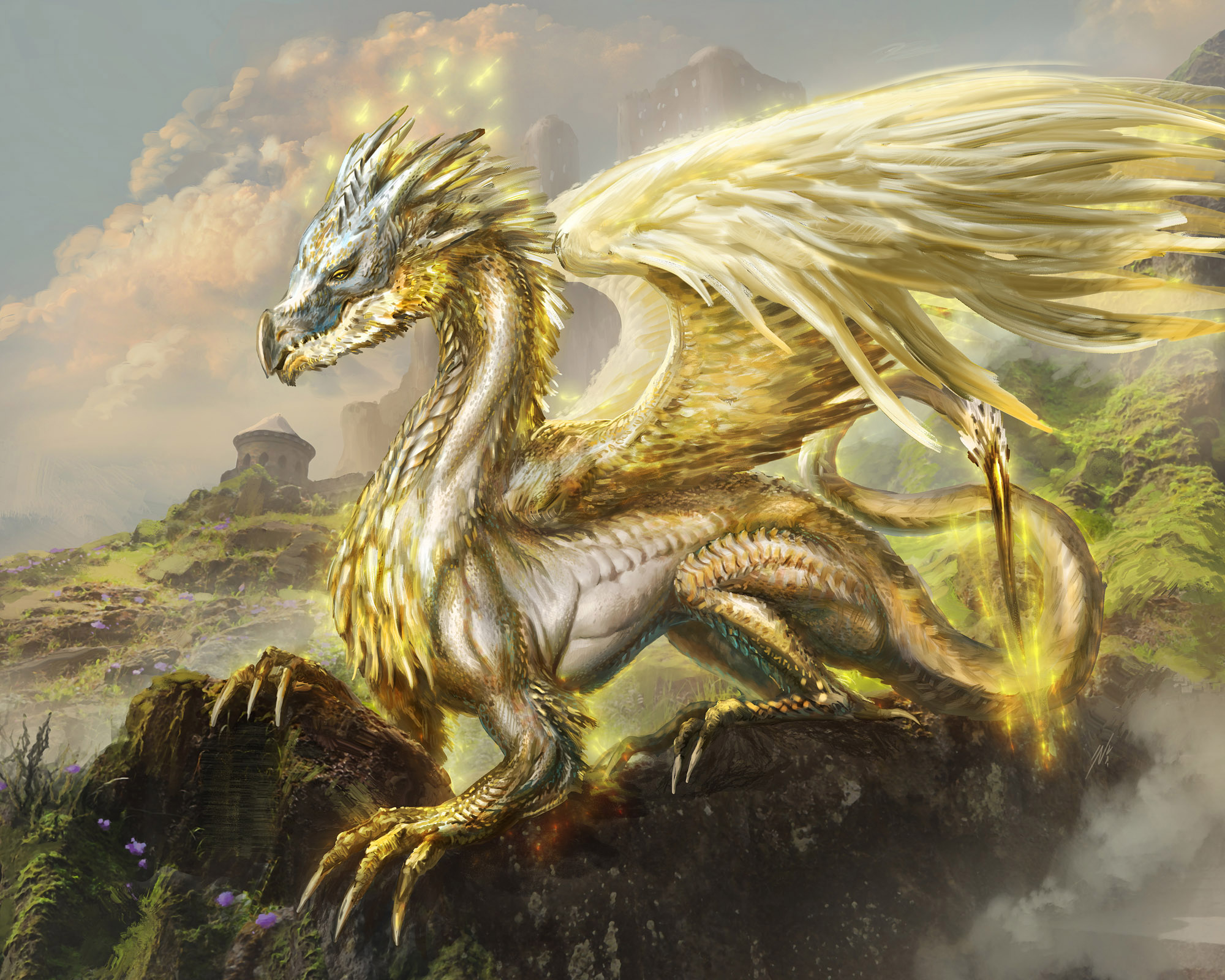 Download Fantasy Dragon HD Wallpaper by Alexander Nanitchkov