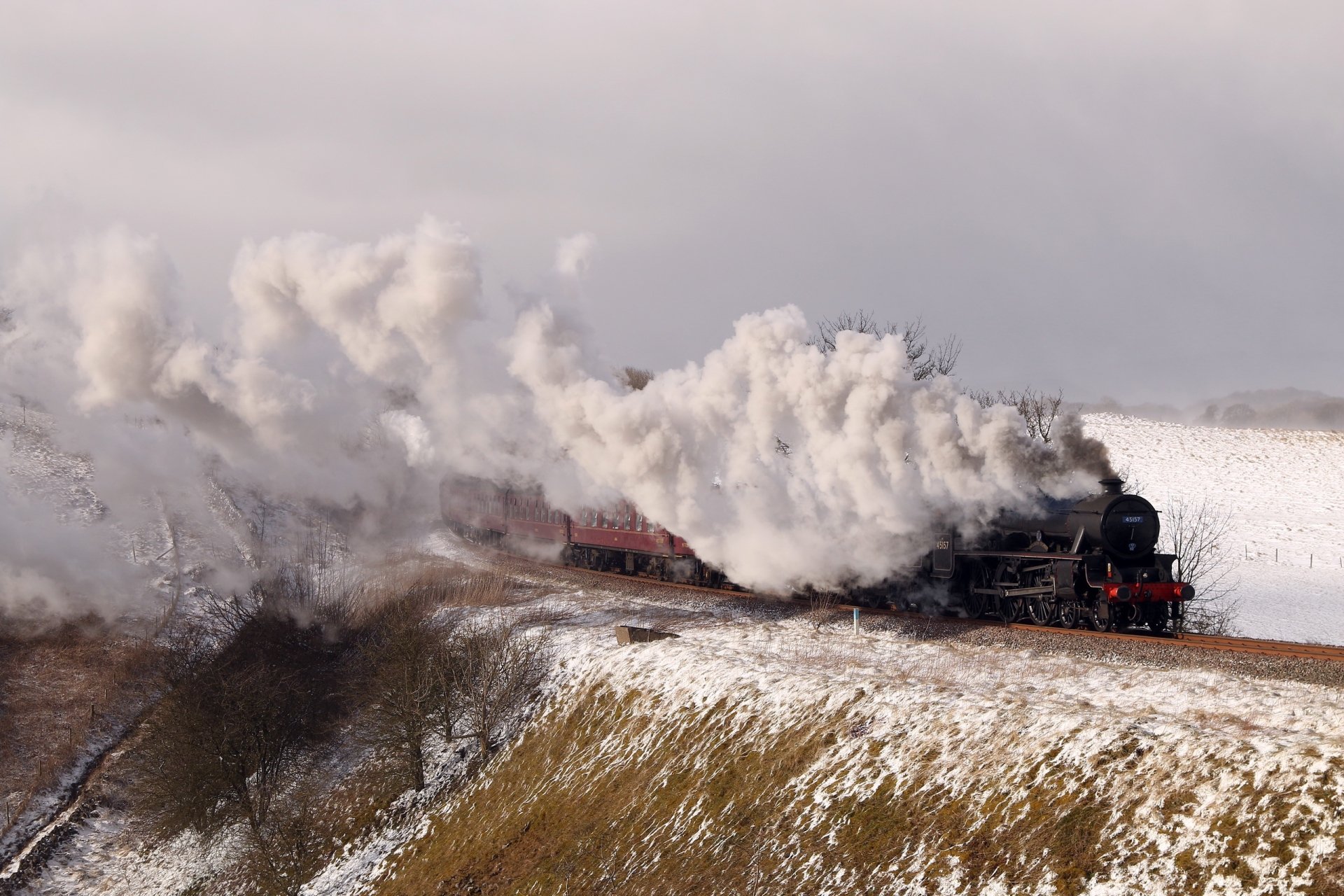 Download Smoke Vehicle Train HD Wallpaper