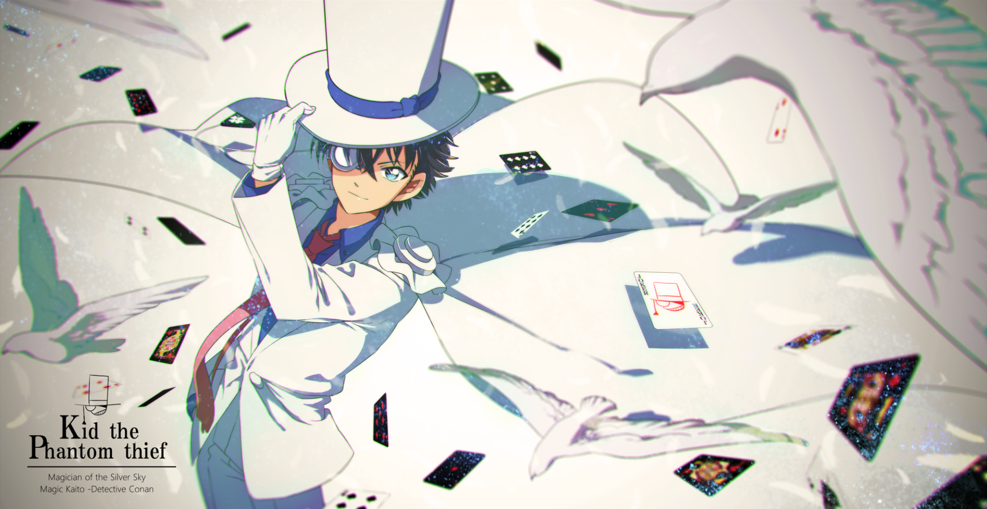 Kaito Kuroba: Master Thief in HD – Detective Conan Anime Wallpaper by あまね