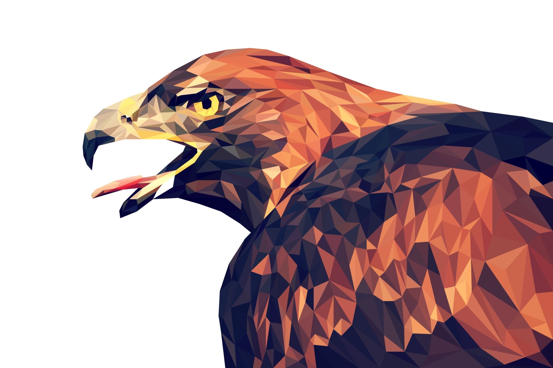 Download Low Poly Polygon Bird Abstract Facets 4k Ultra HD Wallpaper by ...