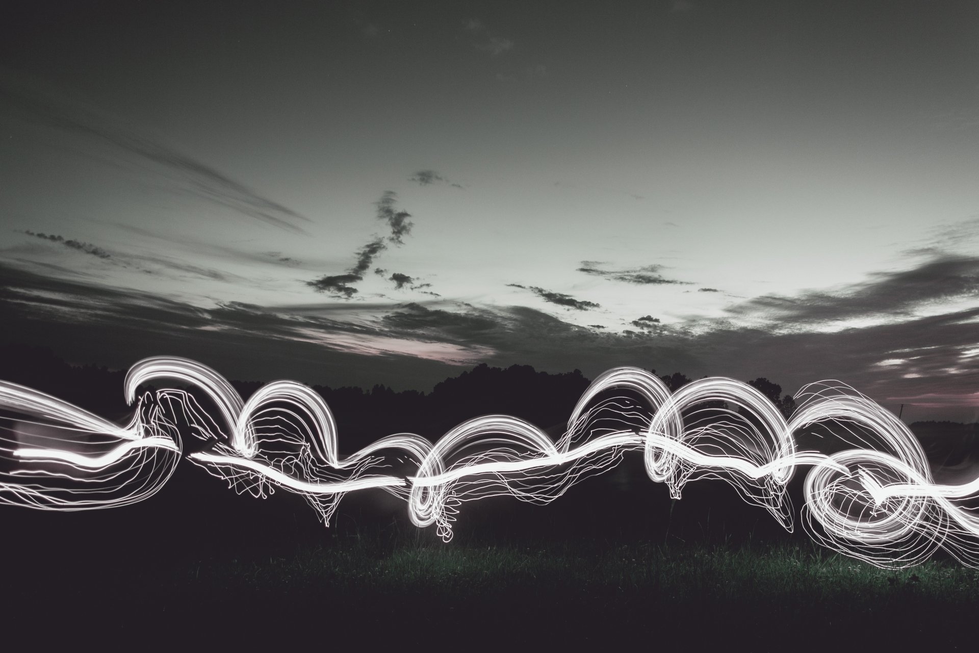 Download Night Time Lapse Photography Light HD Wallpaper