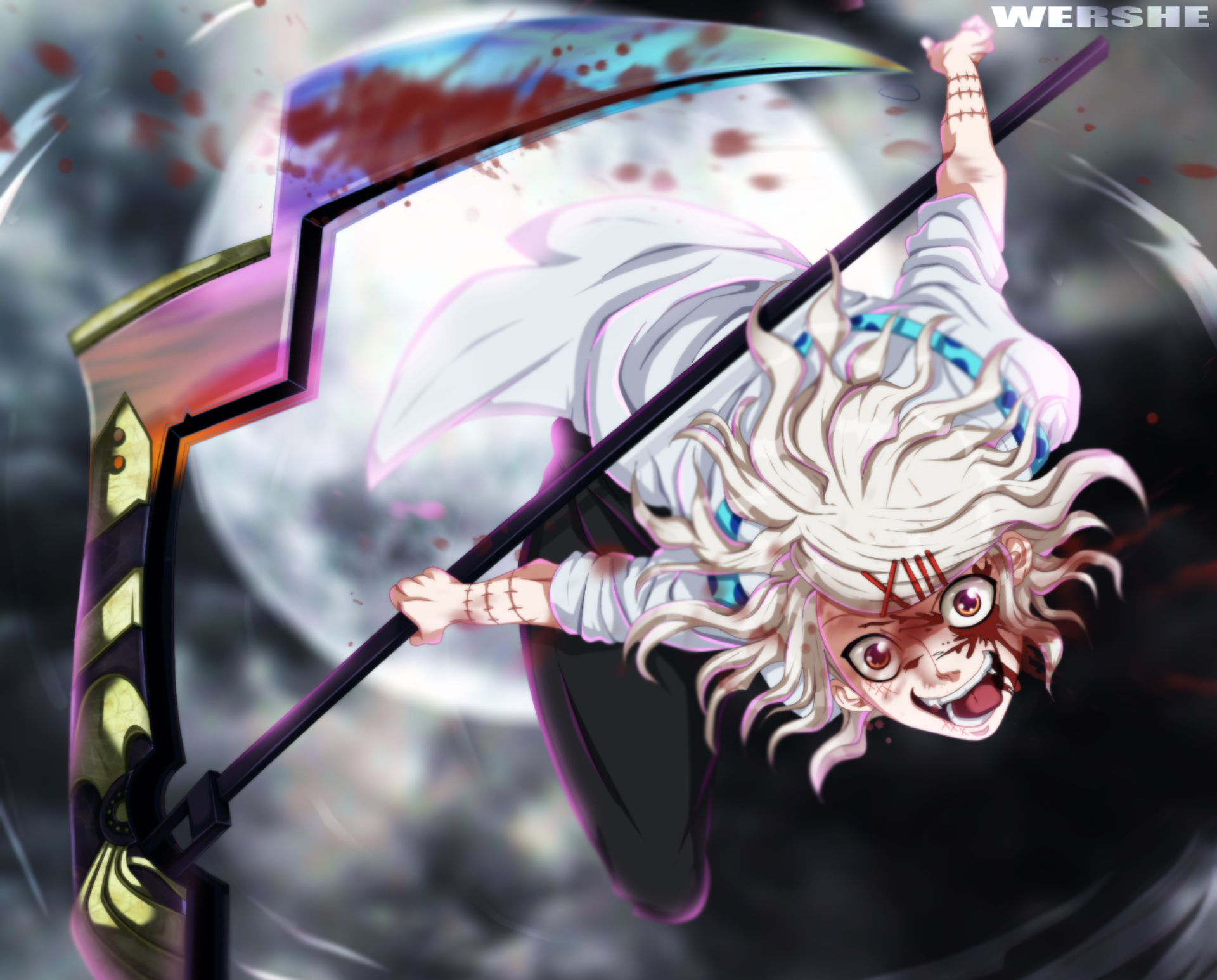 Juuzou Suzuya Scythe Attack - Tokyo Ghoul HD Wallpaper by WERSHE
