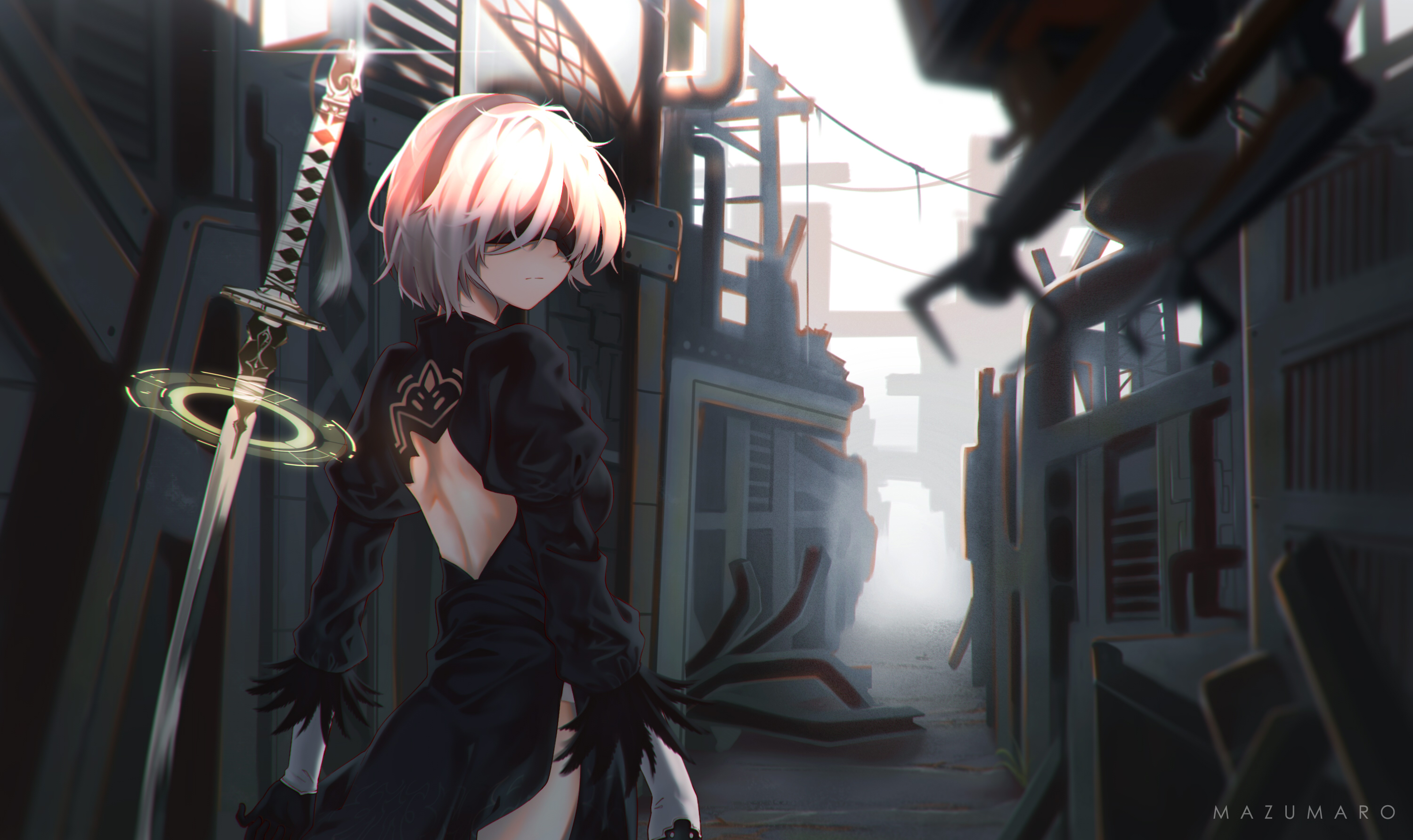 YoRHa No.2 Type B HD Wallpaper – Stunning NieR: Automata Artwork by ...
