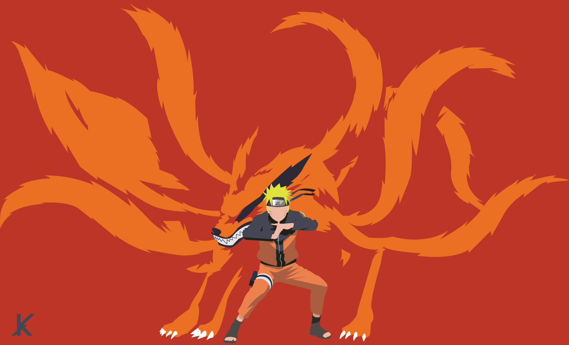 Naruto & Kurama: Epic Anime Power Unleashed HD Wallpaper by Kiisu-kun
