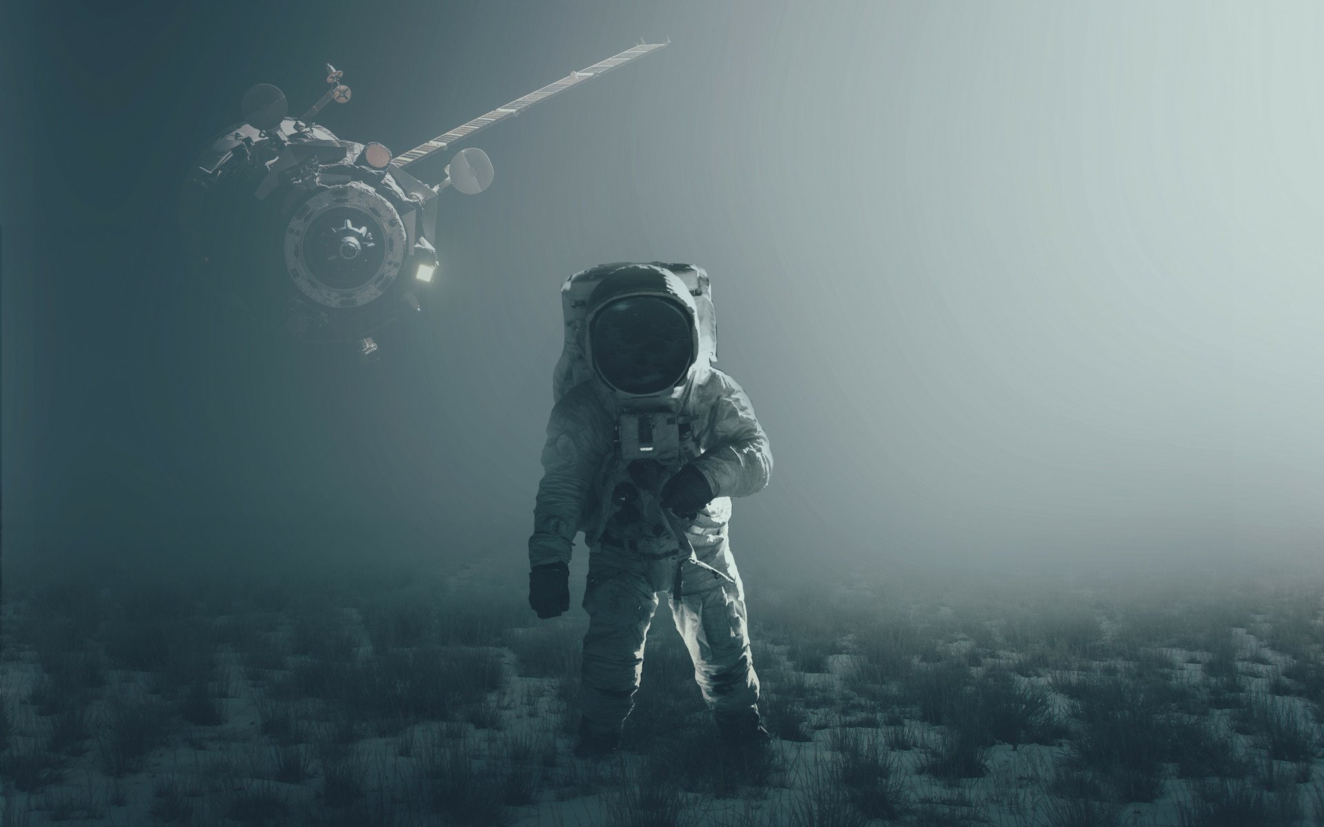 Download Sci Fi Astronaut HD Wallpaper by Vadim Sadovski