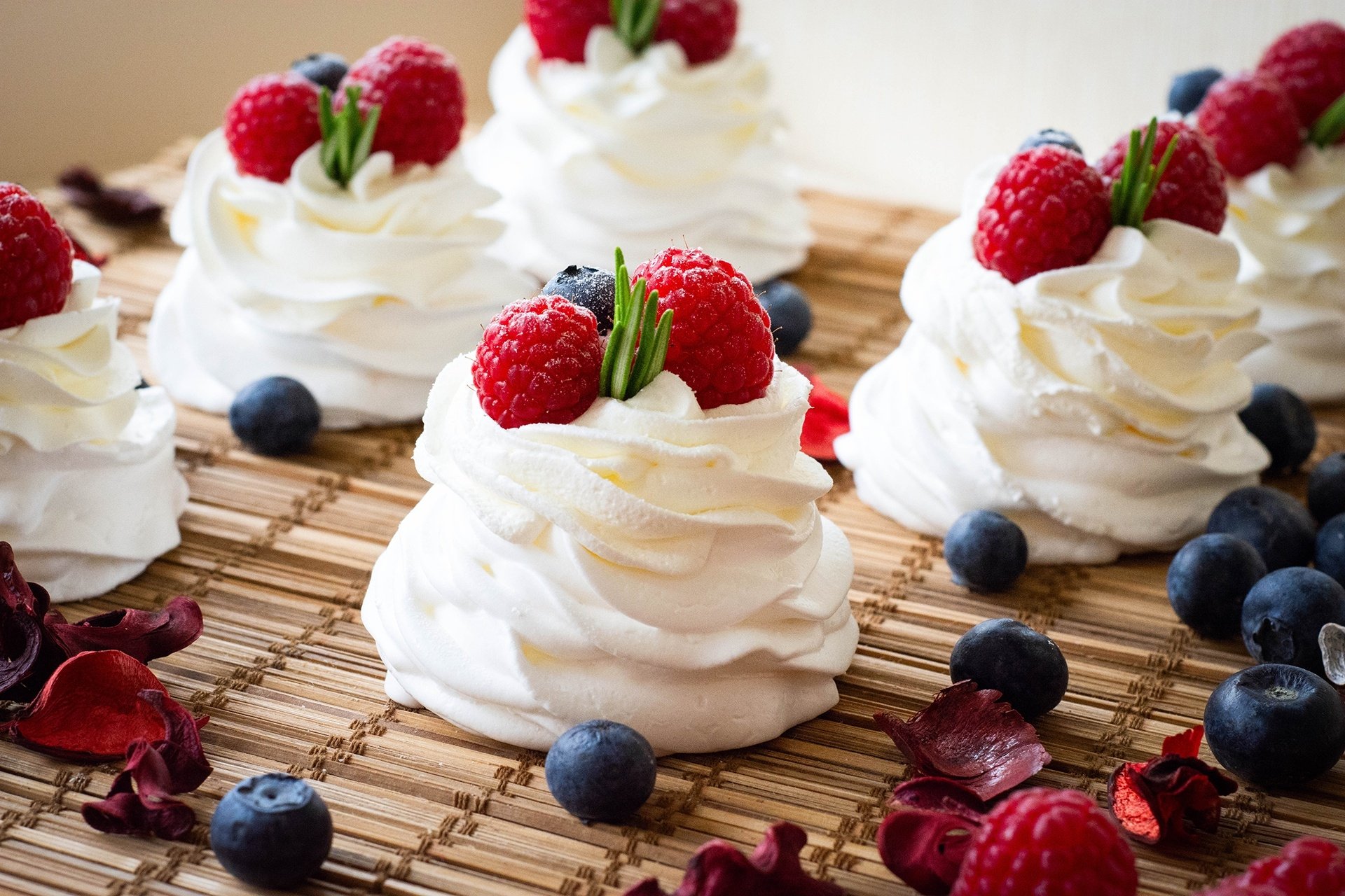 Berry Bliss Cream Delights: HD Dessert Still Life Wallpaper | 1920x1280 ...