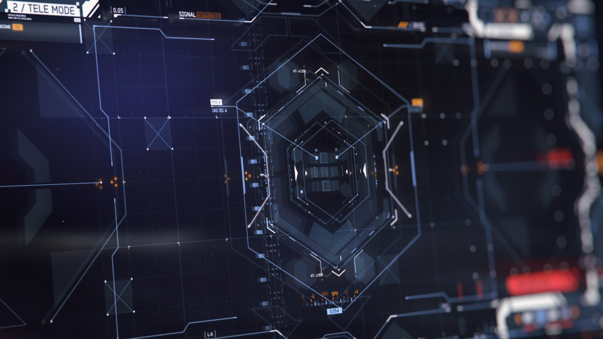 Futuristic Tech Art HD Wallpaper