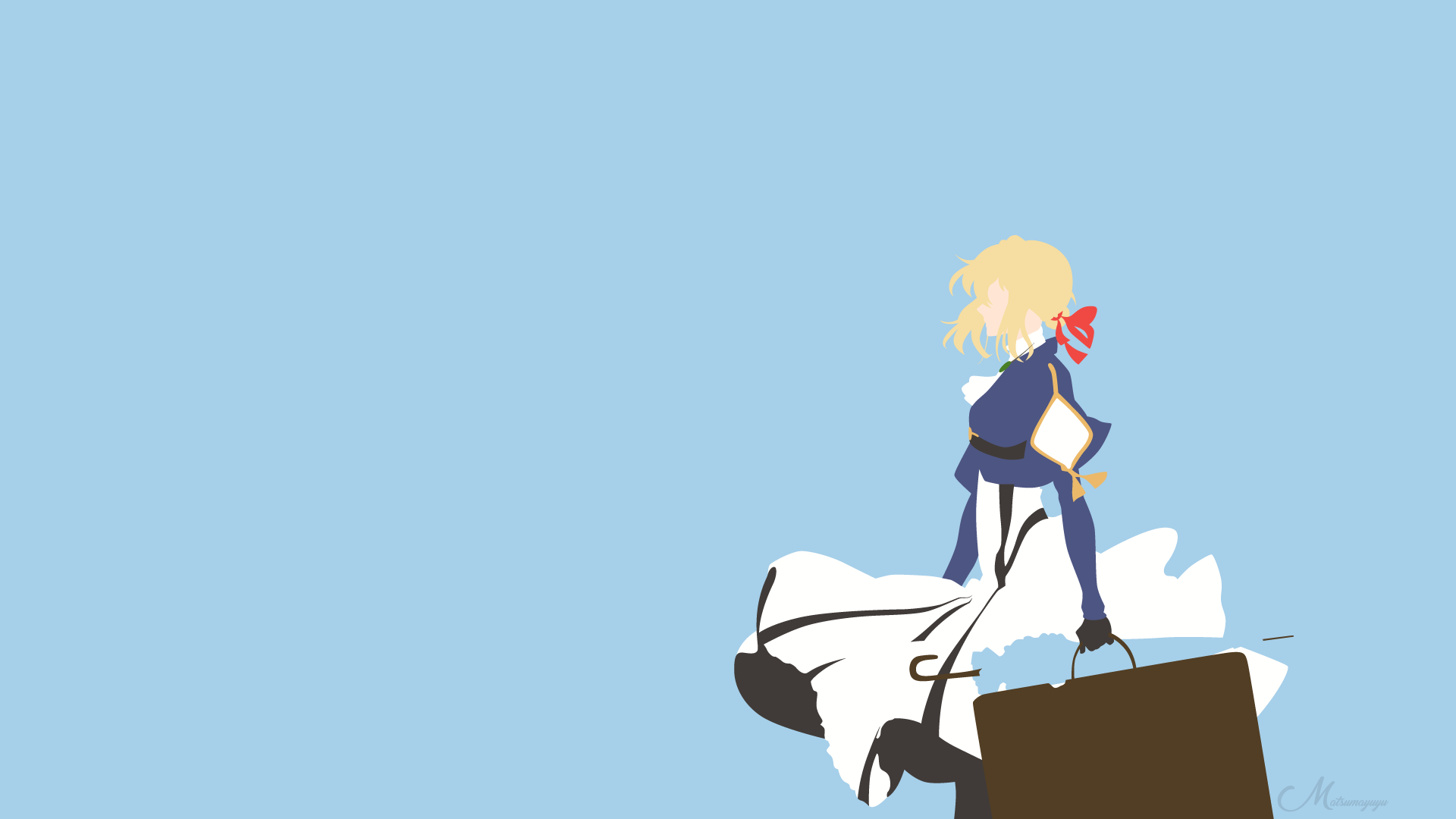 Violet Evergarden HD Anime Wallpaper – Elegant Journey in Blue by ...