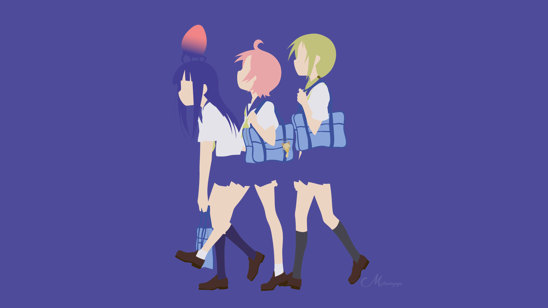 Download Yukari Hinata Yui Ichii Yuzuko Nonohara Anime Yuyushiki HD ...