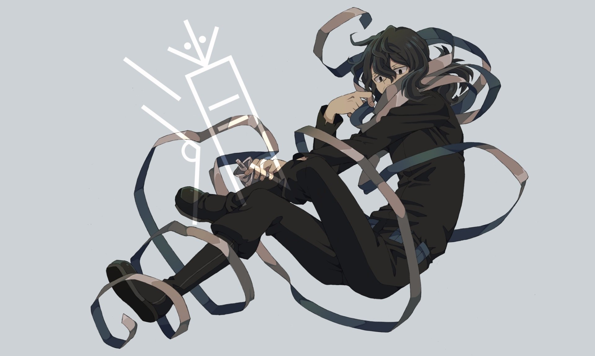 Eraser Ribbons — Shouta Aizawa (MHA) HD Wallpaper