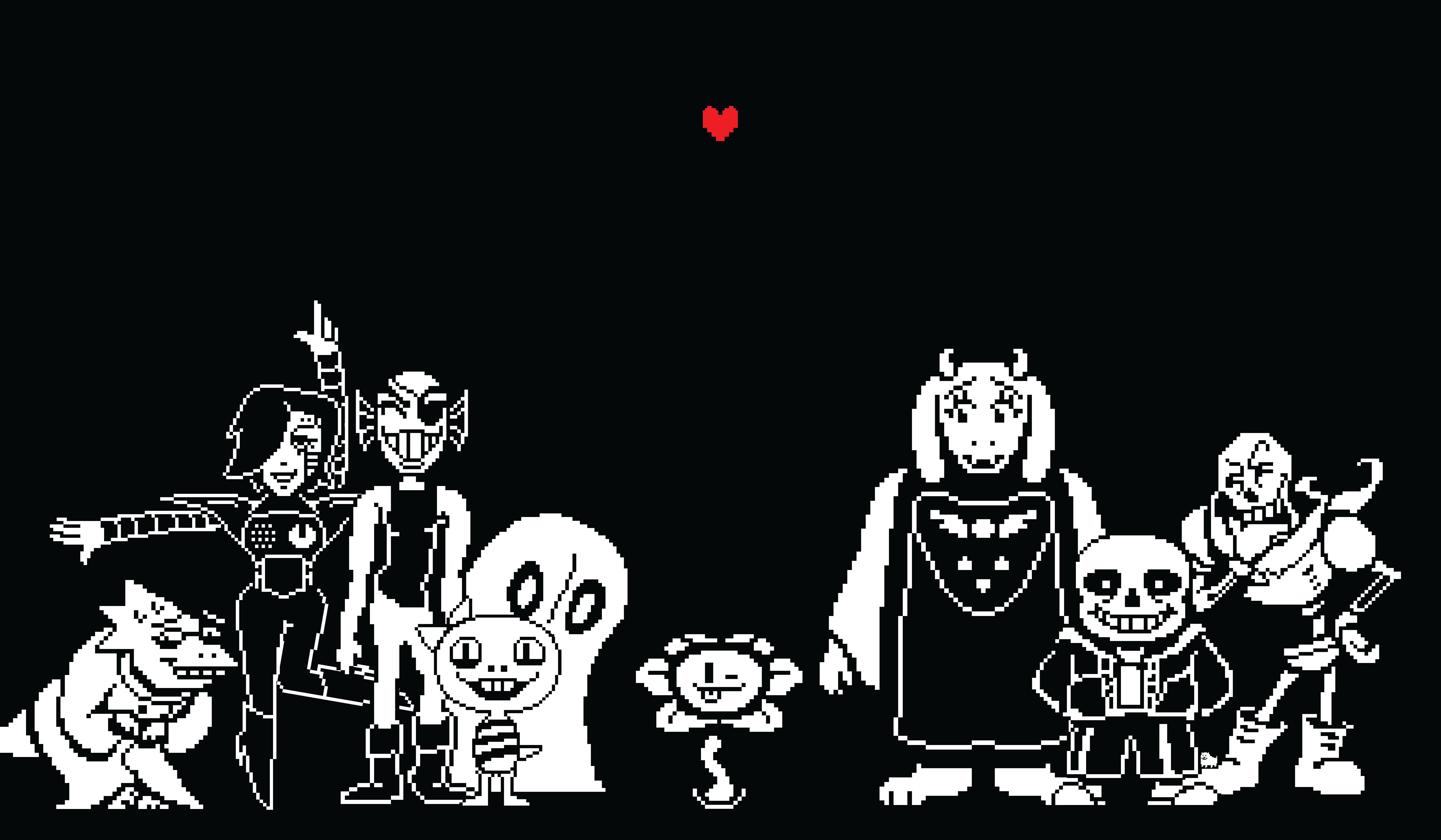 Undertale Heroes in 4K Ultra HD – Epic Video Game Wallpaper