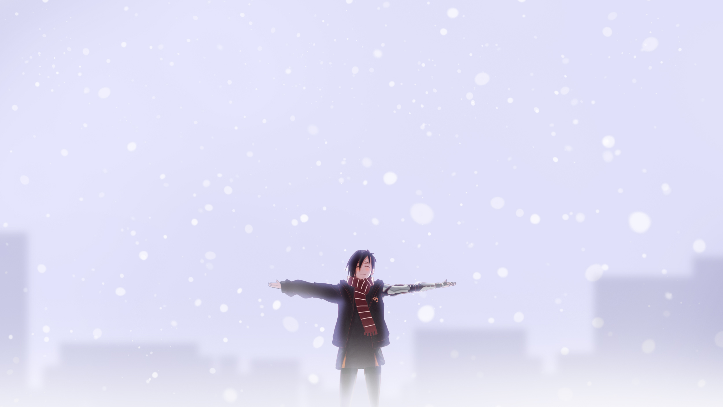 Download Snow Anime Original HD Wallpaper by KuEn