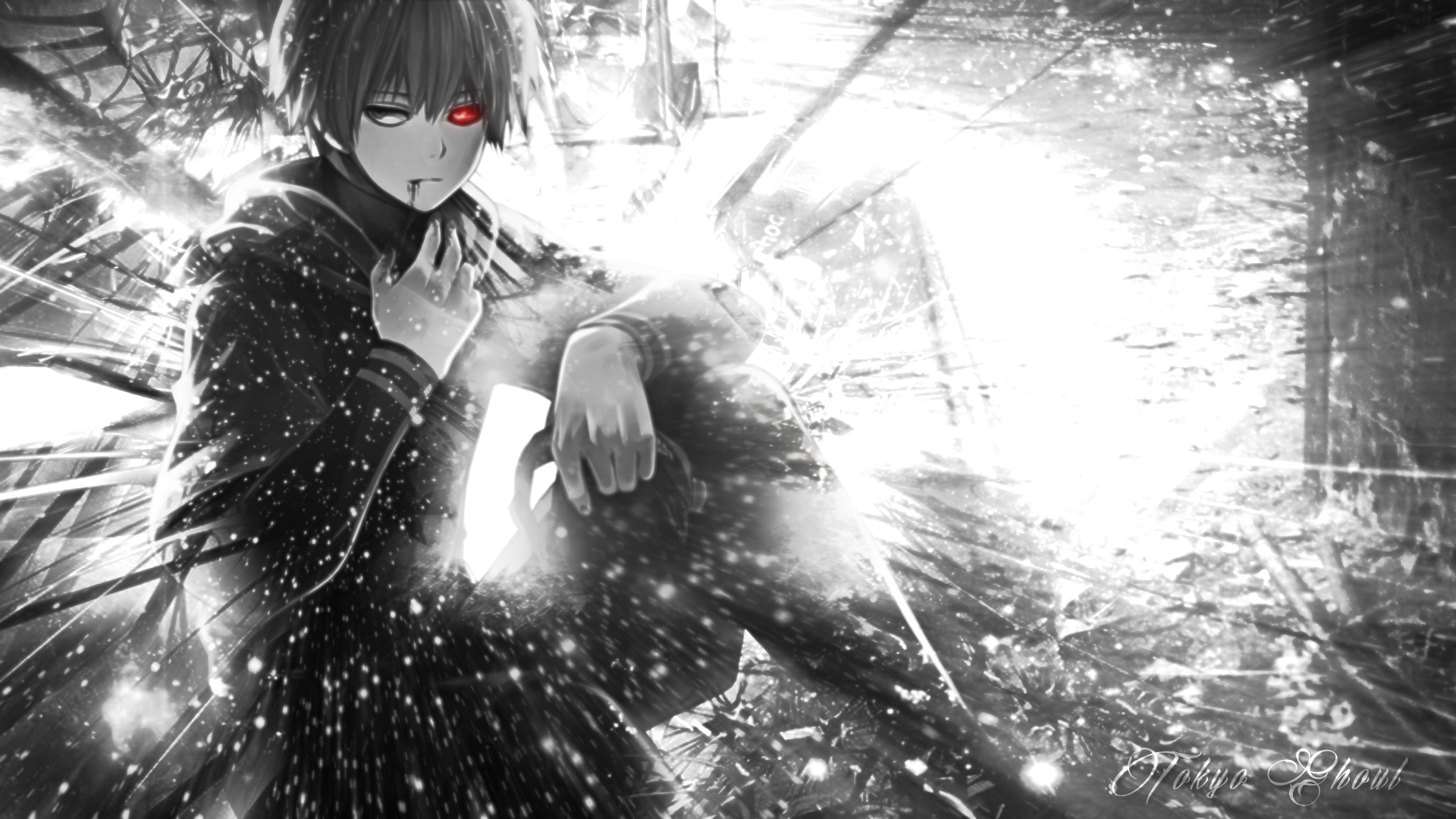 Ken Kaneki Tokyo Ghoul HD Wallpaper – Dark Anime Vibes | 1920x1080 ...