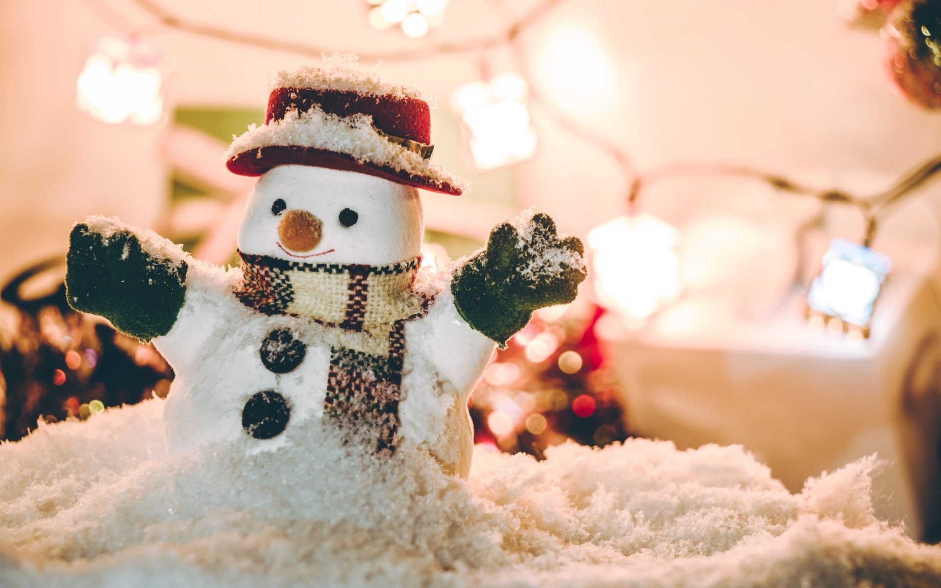 Download Christmas Photography Snowman HD Wallpaper