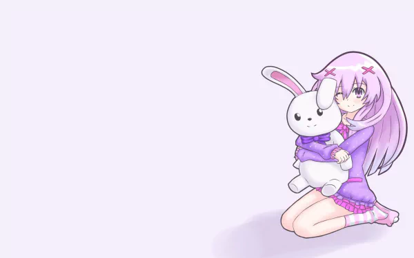 Download Hyperdimension Neptunia Victory Purple Eyes Sad Long Hair Cute ...