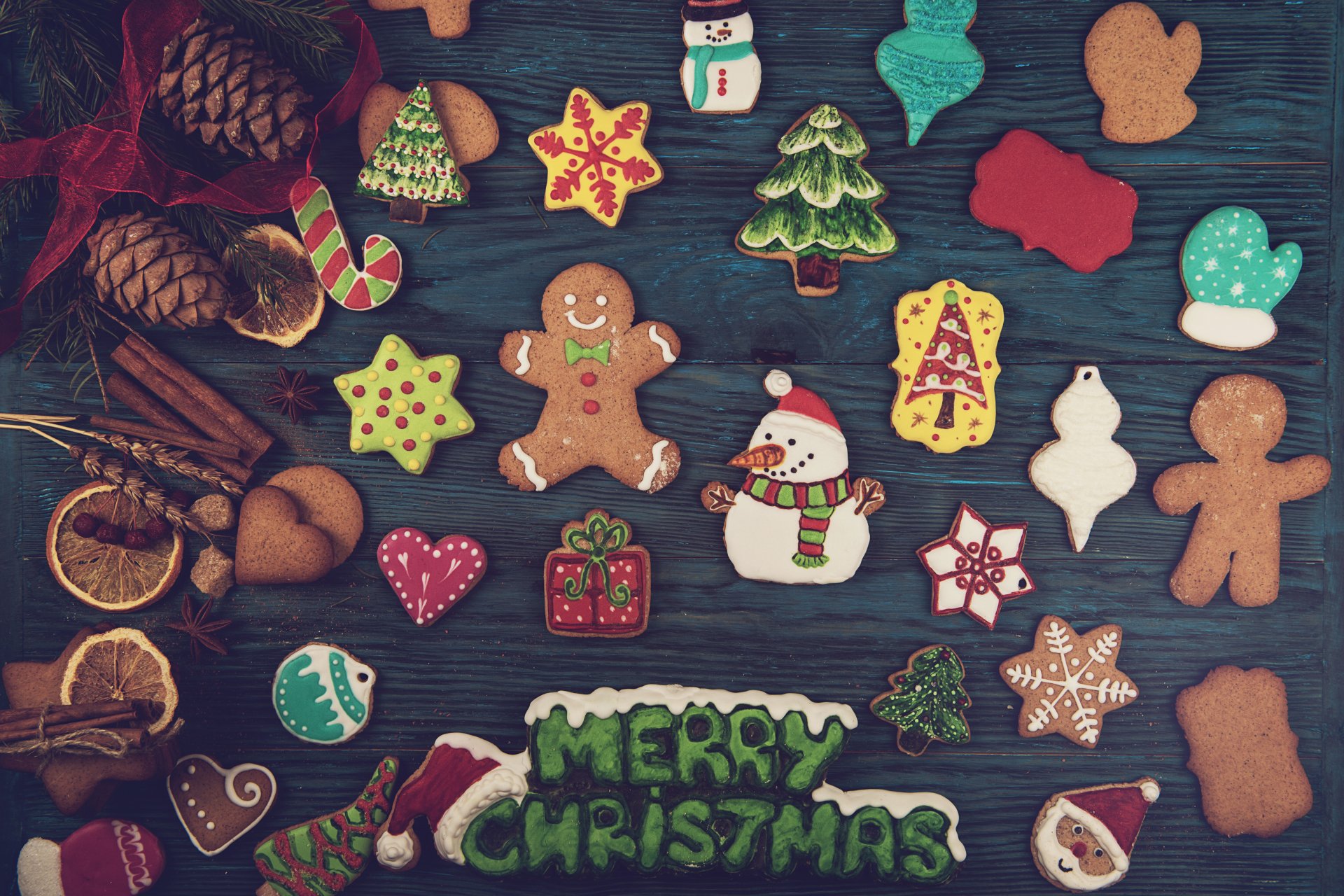 Download Gingerbread Cookie Merry Christmas Holiday Christmas 4k Ultra HD Wallpaper