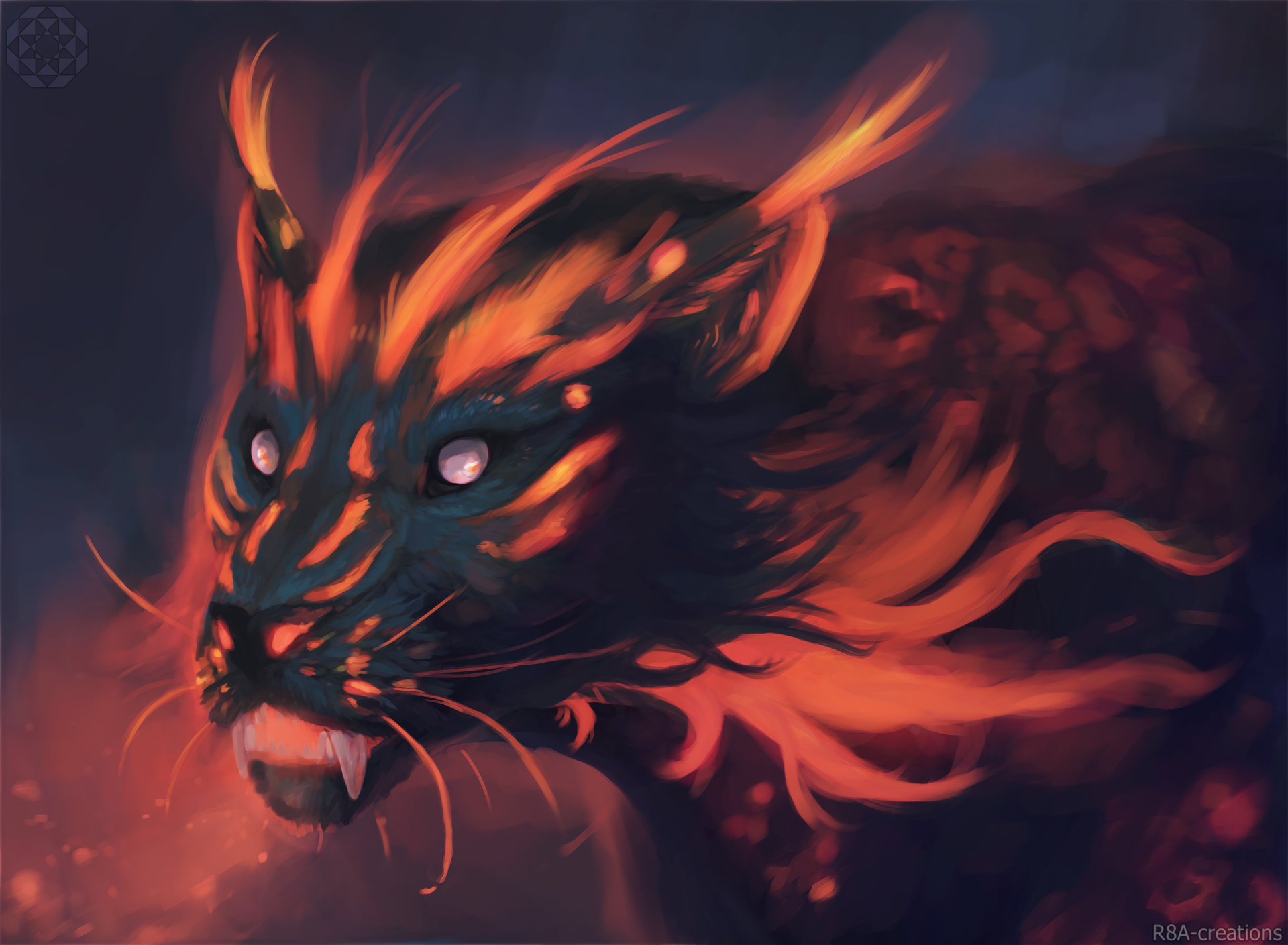 Download Fantasy Tiger HD Wallpaper by R8A-creations