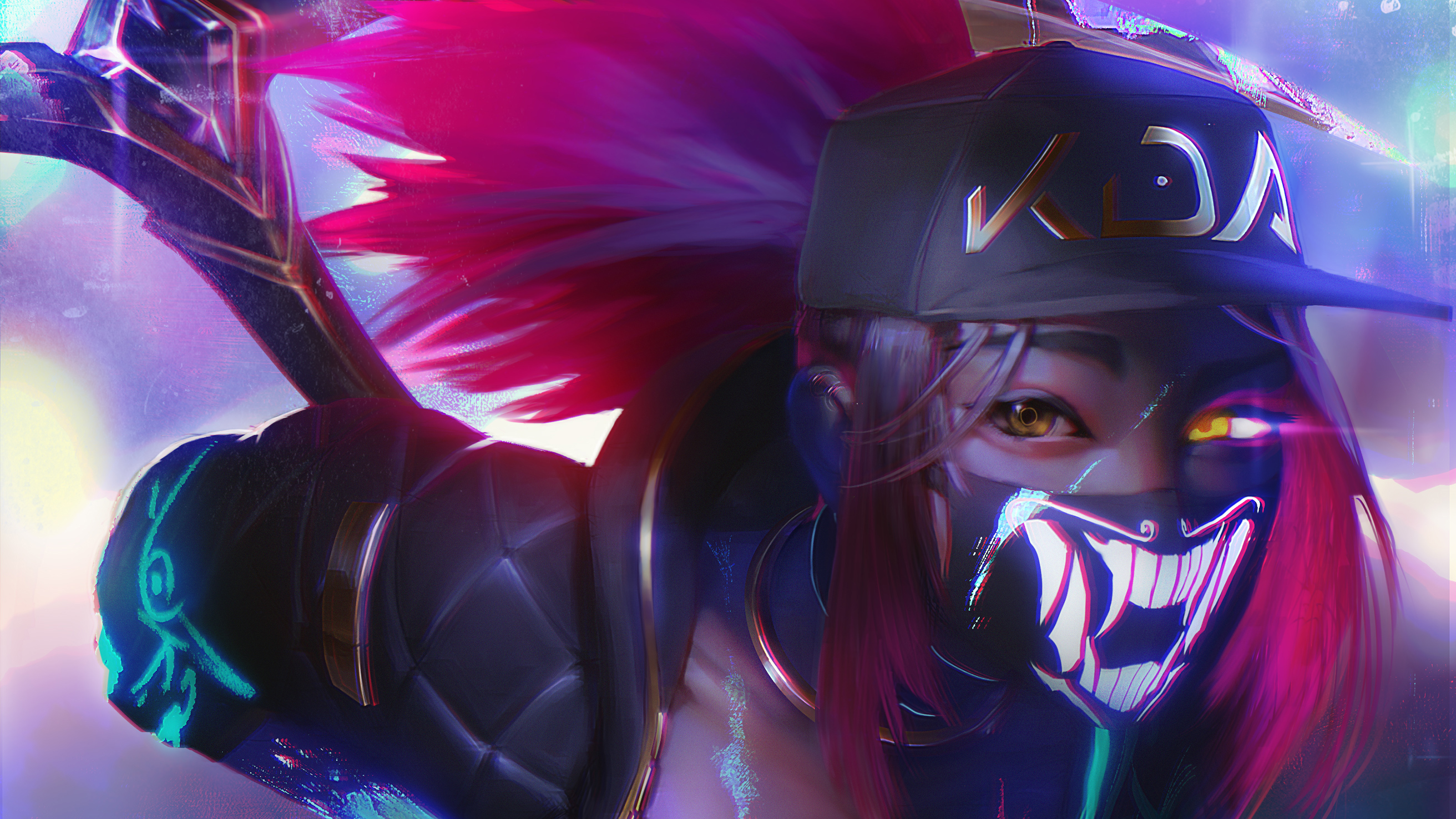 Akali Pink Hair - HD Wallpaper (League of Legends) by Paul Nong