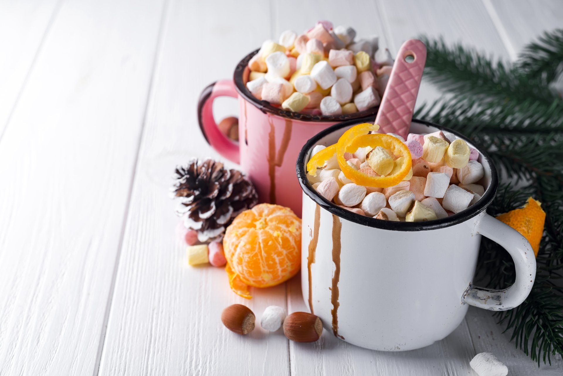 Cozy Marshmallow Hot Chocolate Still Life – 4K Ultra HD Wallpaper ...