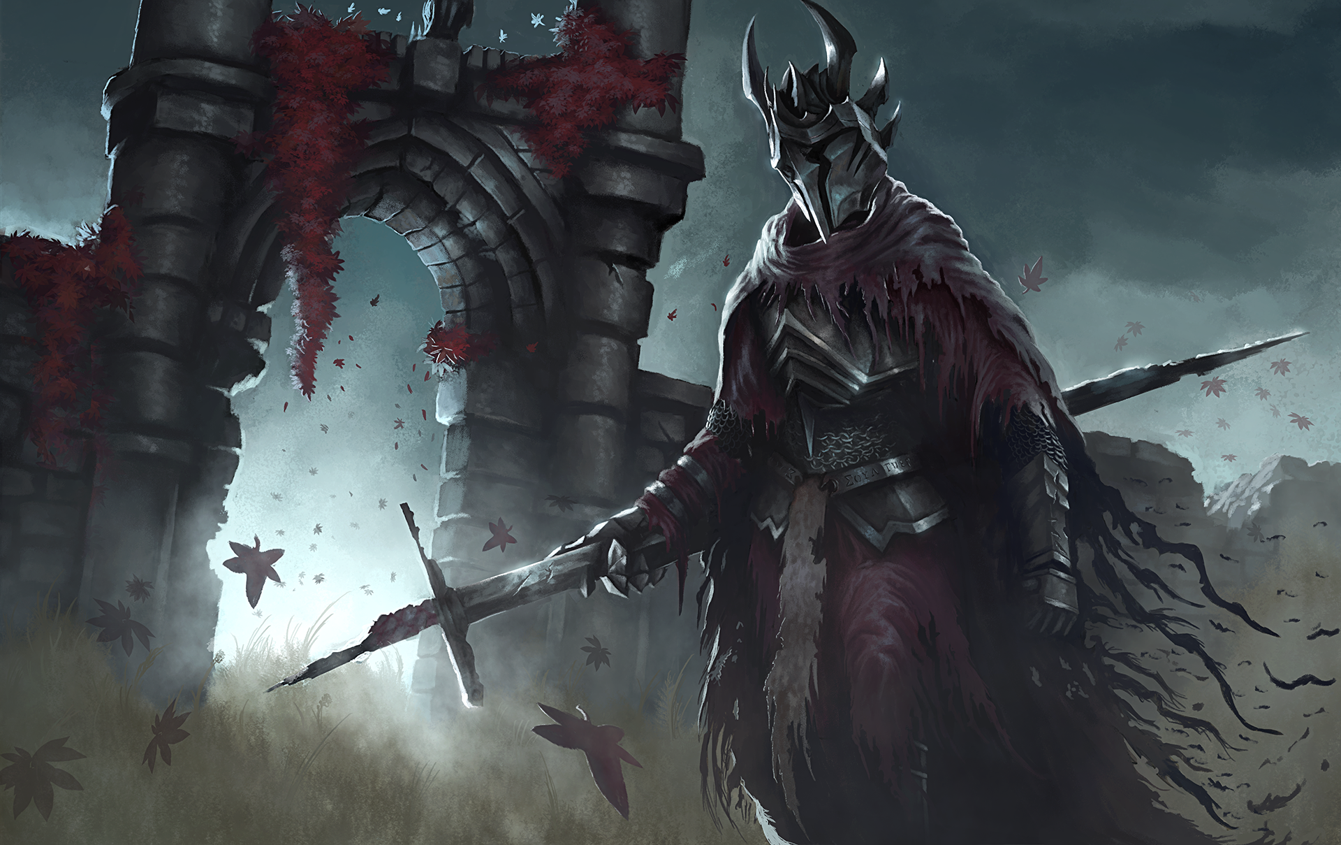 Download Armor Dark Warrior HD Wallpaper by Istrandar