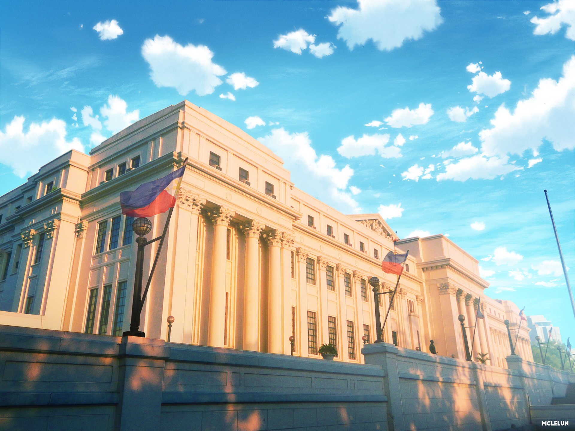 Download Anime Building HD Wallpaper by Mclelun