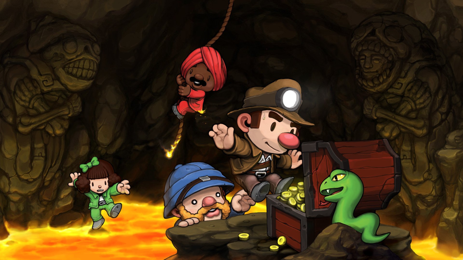 Download Video Game Spelunky HD Wallpaper