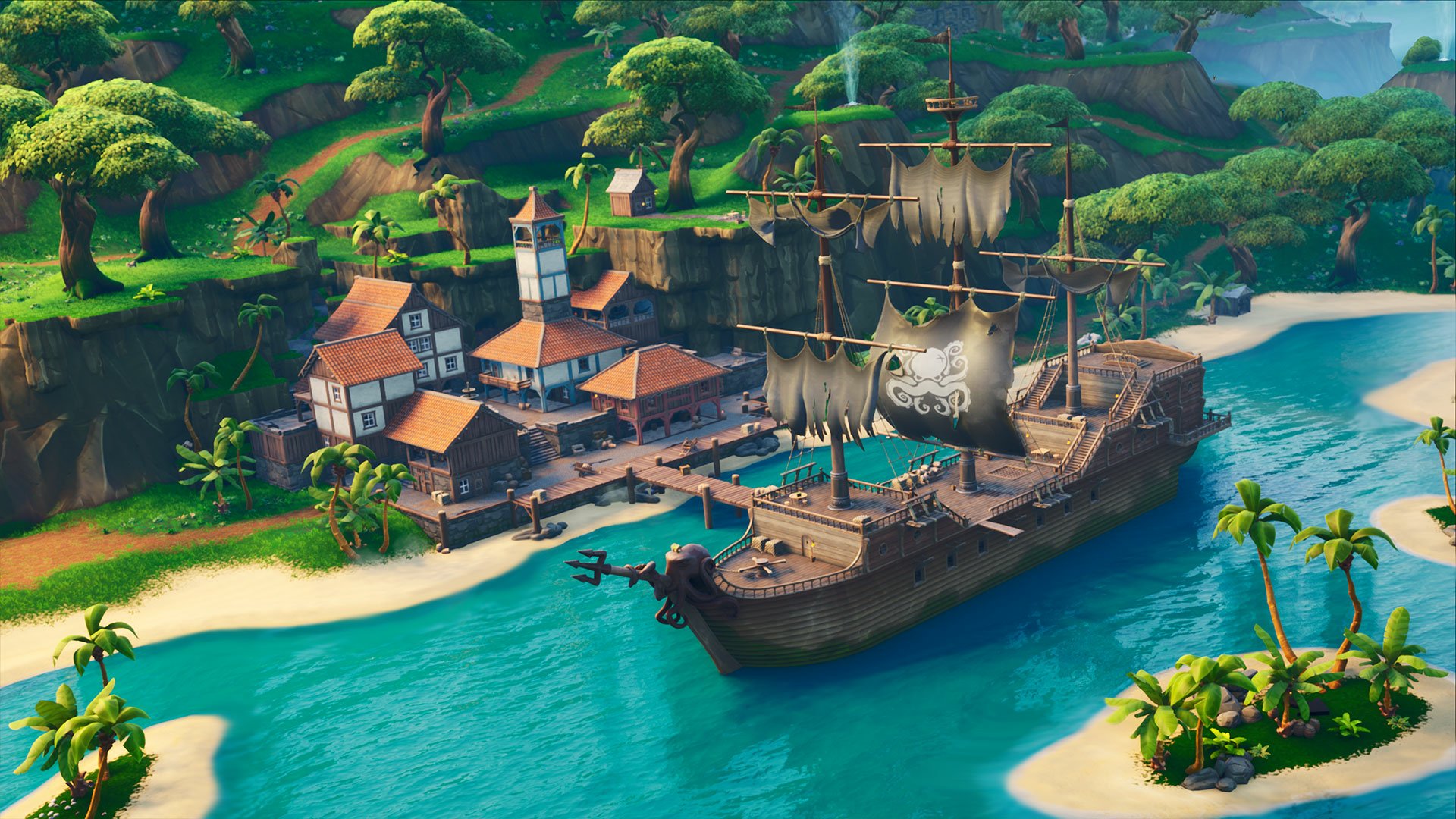 Epic Fortnite HD Wallpaper: Pirate Cove Adventure in Stunning Detail ...